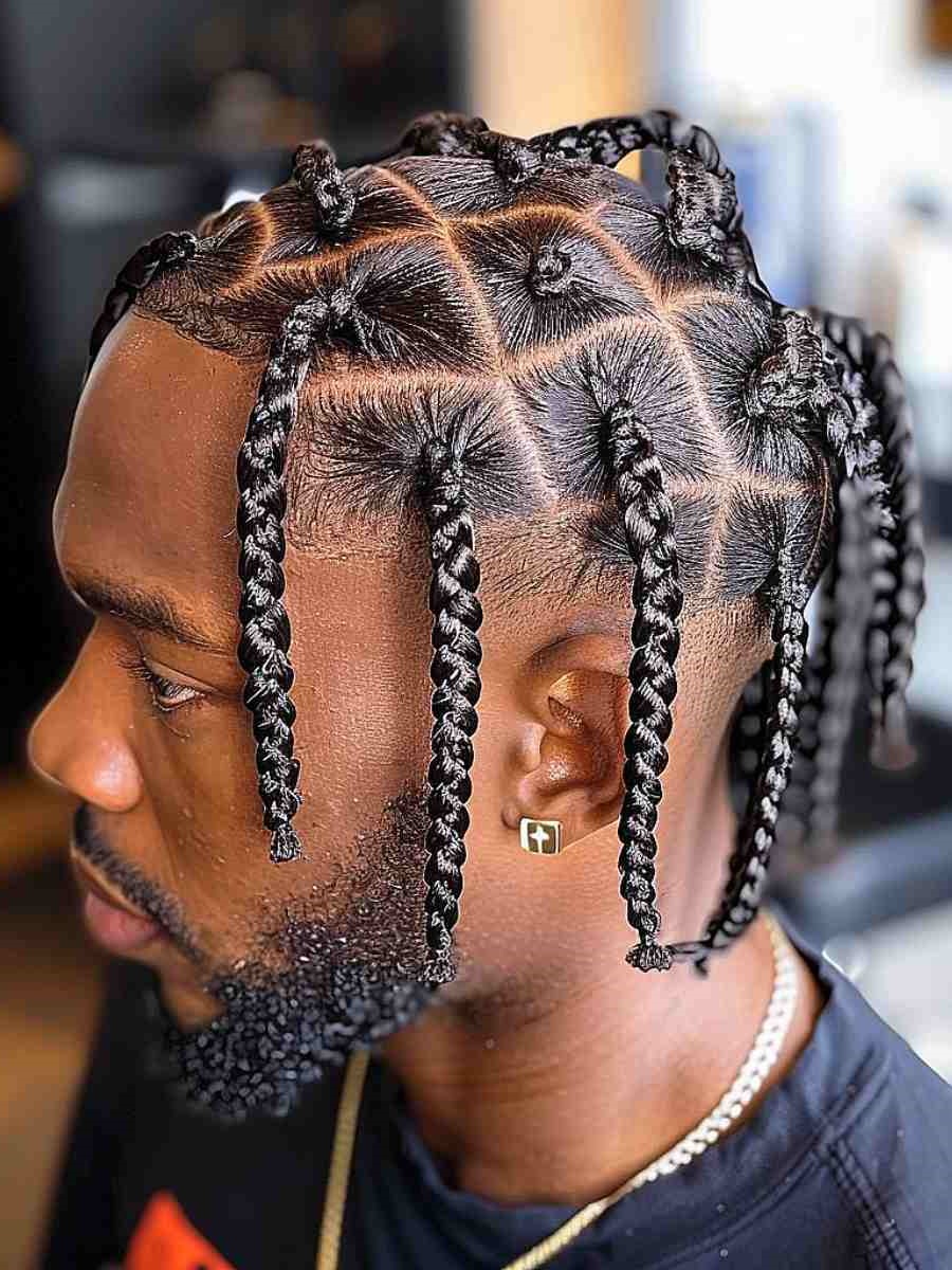 Simple 10 Braids for Men with Short Hair: Clean & Low Maintenance.