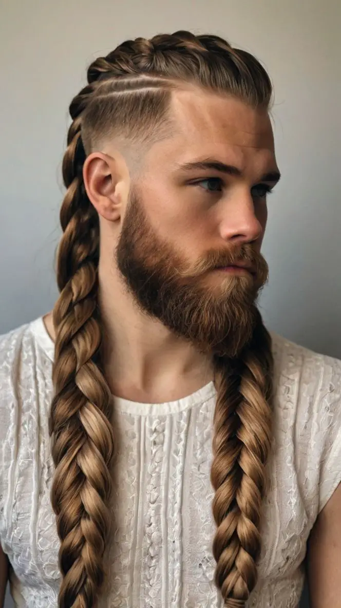 Best Trending 10 Viking Braids Men | How to do Mens Viking Braids ...