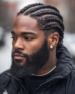 Inspiring 15 Cornrow Braids for Men: Edgy & Cool Braids in 2025.